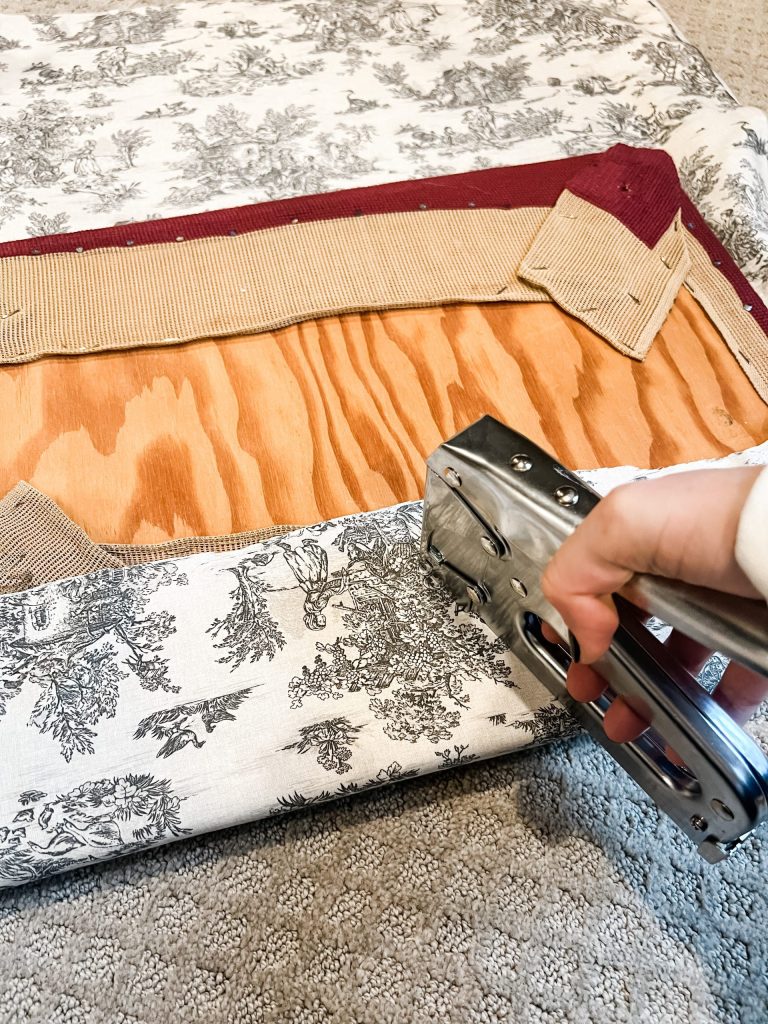 How to Reupholster a Footstool | by Alexandra Nicole Nolan